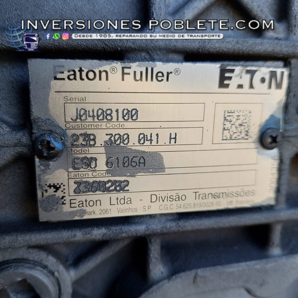 Reparación Caja de Cambios Eaton ESO-6106A Volkswagen Delivery 11.180 ...