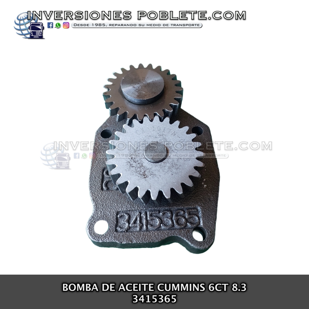 Bomba de Aceite Motor Cummins 6CT 8.3 3415365 - Desarmaduria de ...